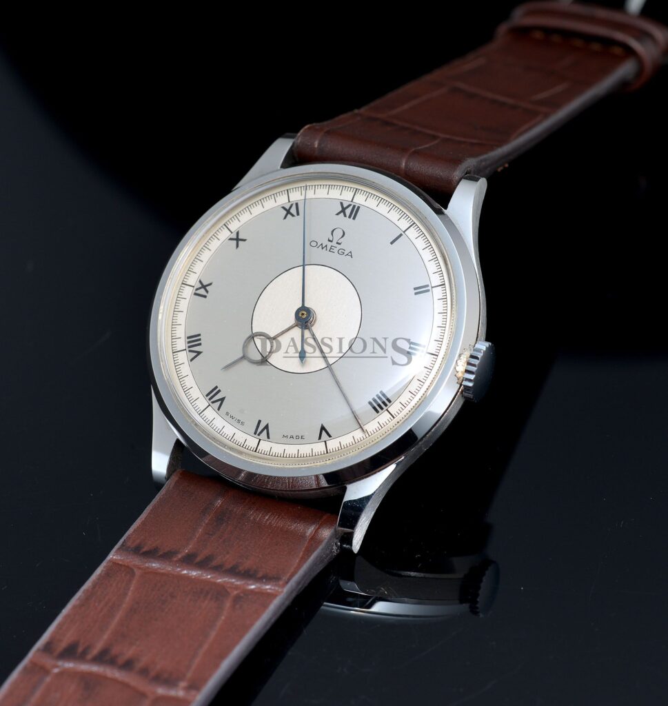 C.1939 rare Omega jumbo 38mm center seconds CK 859 AF Cal.23.4SC manual ...